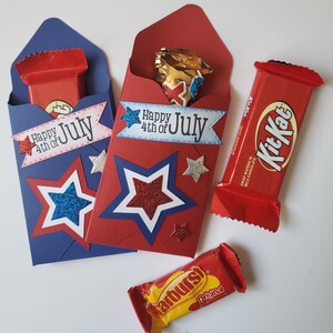 4th of July Snack Size Candy Bar Holders, Treat Holders, Party Favor - Etsy