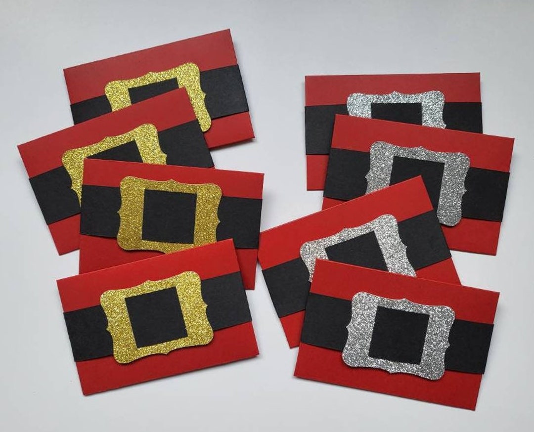 Christmas Gift Card Holders, Santa Buckle Gift Card Holders, Gift Card ...