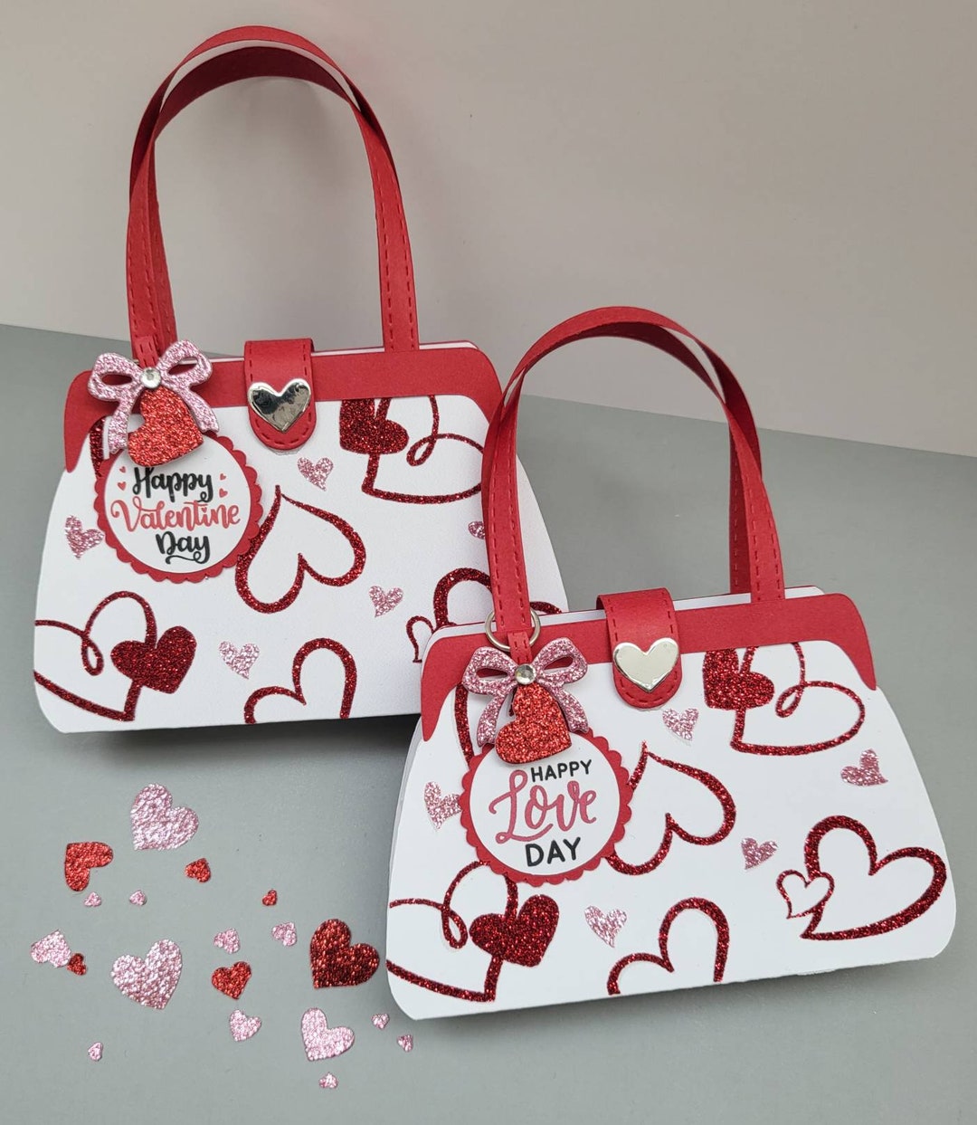 Handmade Valentine's Day Paper Purse Gift Bag/gift Card/cash Holder ...