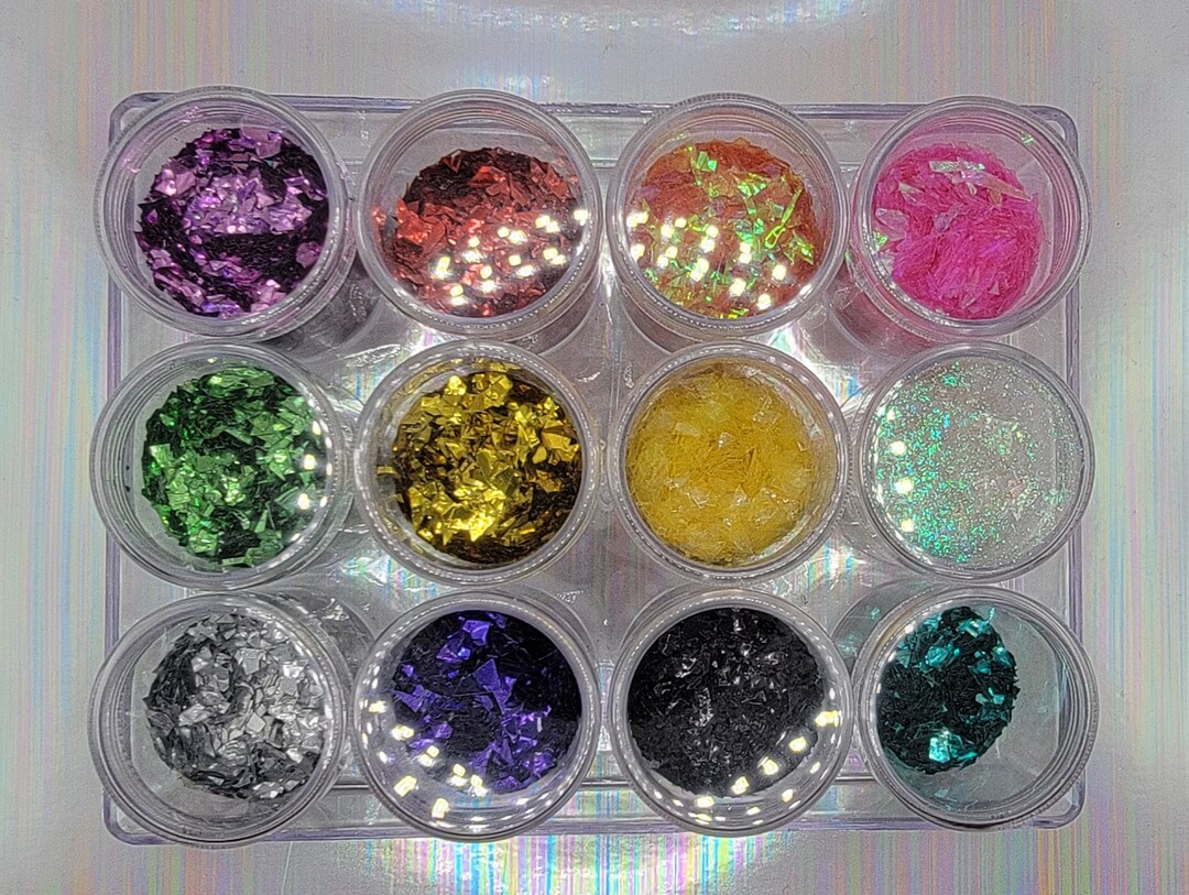 Multi-color Shredded Mylar Flakes / Multi-color Glitter - Etsy