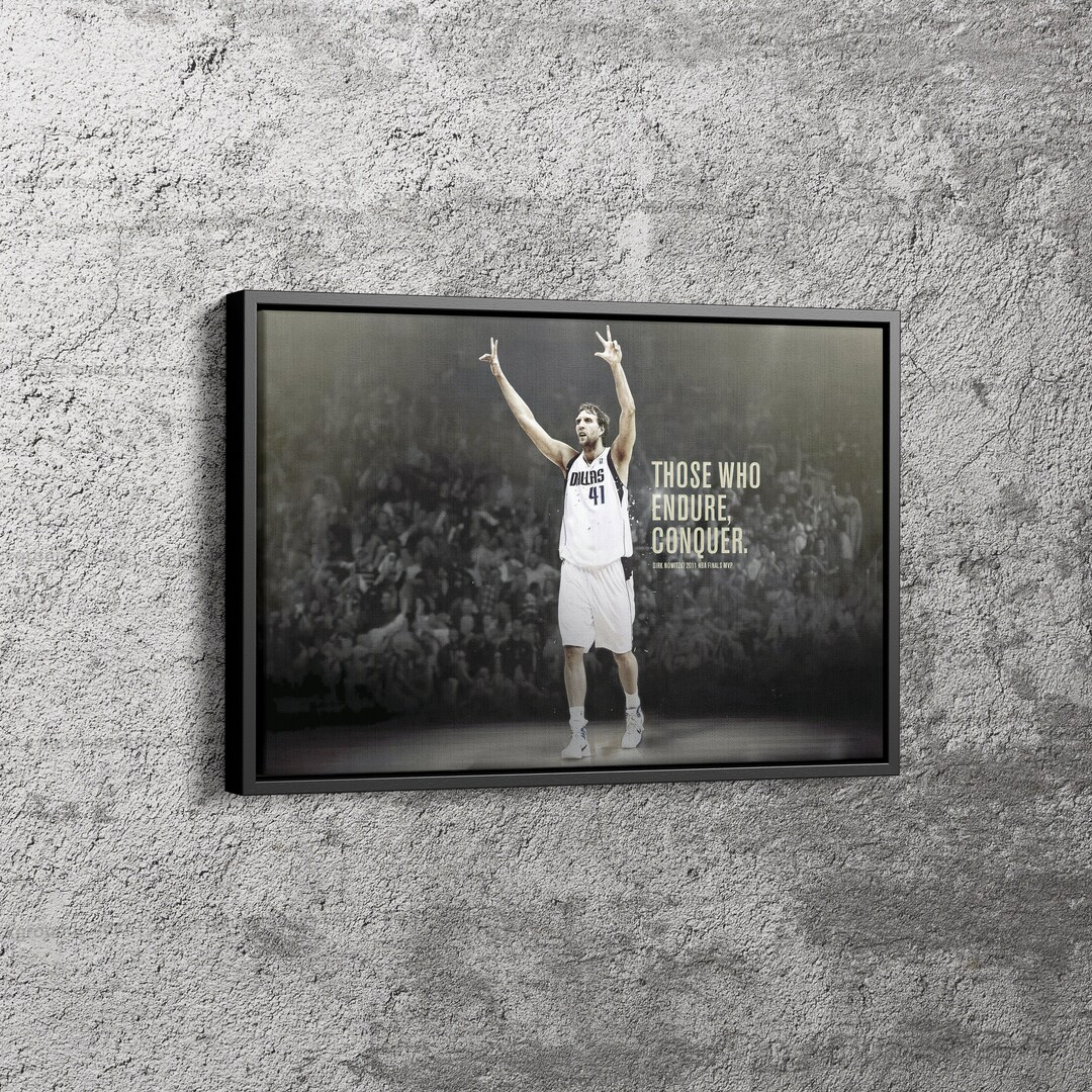 Dirk Nowitzki Poster Quotes Basketball Player Canvas Wall Art - Etsy