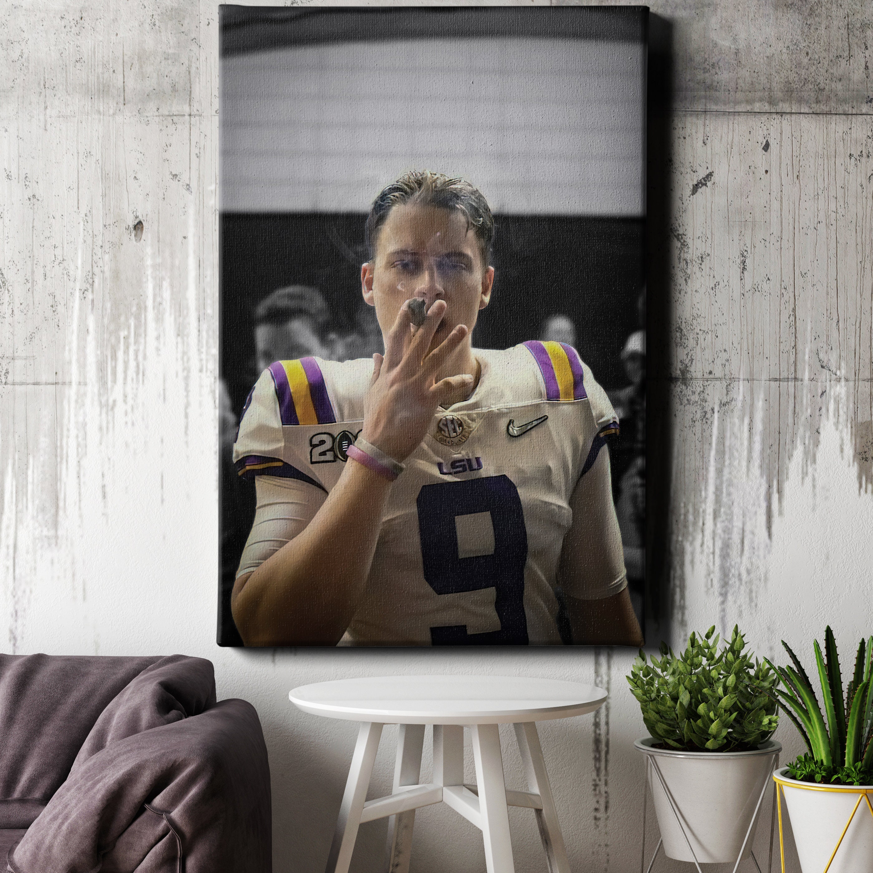 Joe Burrow Cigar Poster