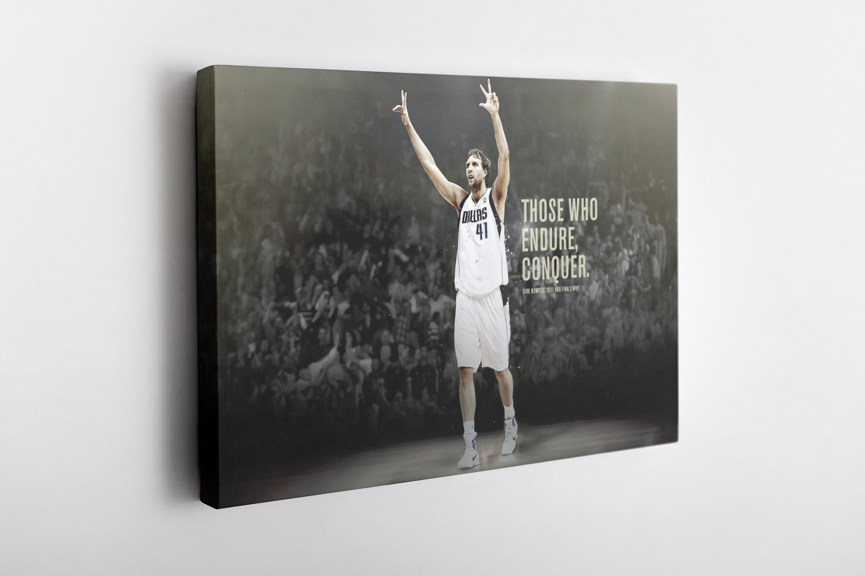 Dirk Nowitzki Poster Quotes Basketball Player Canvas Wall Art | Etsy
