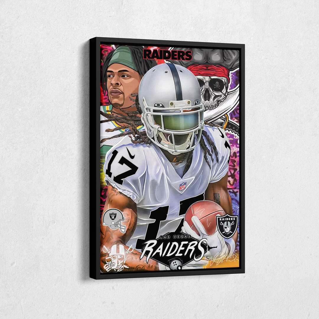 Davante Adams Poster Las Vegas Raiders NFL Pop Art Canvas Wall - Etsy