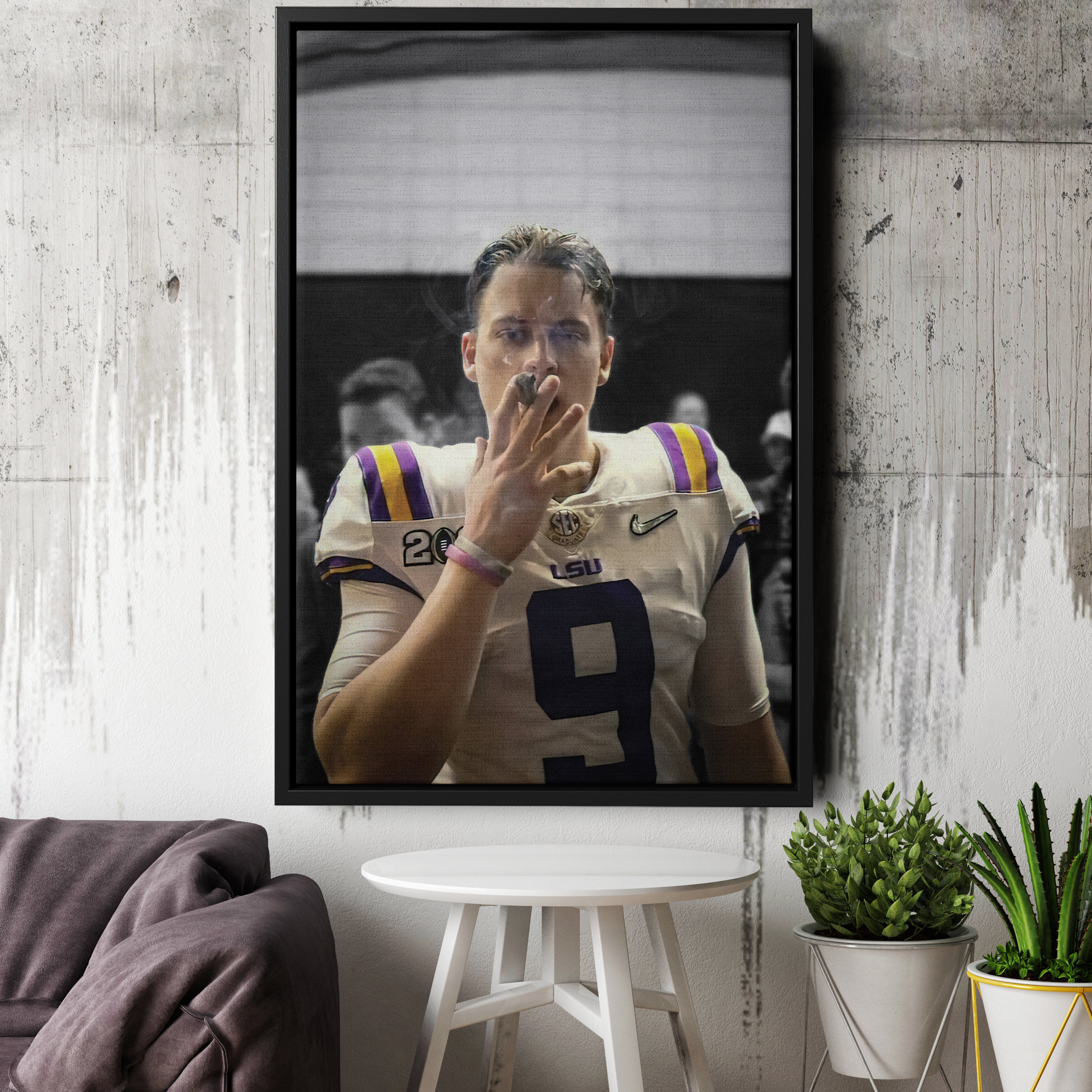 Joe Burrow Cigar Poster