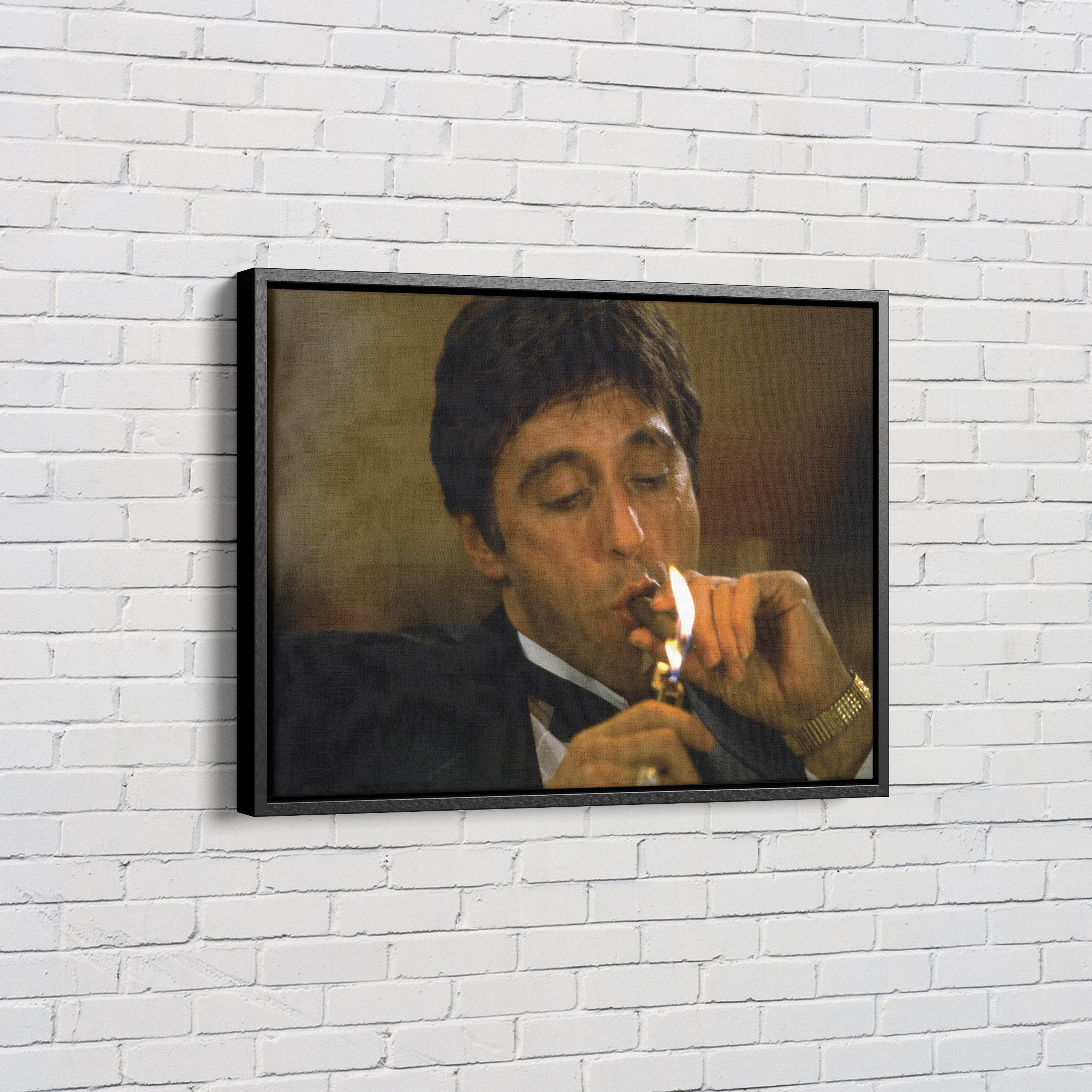 Scarface Tony Montana Poster Smoking Canvas Wall Art Home | Etsy India