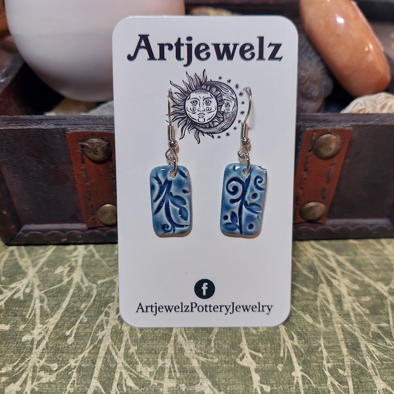 Pottery Earrings - Etsy