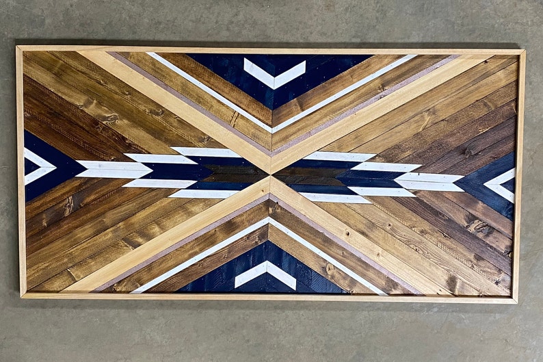 Geometric Wood Art - Etsy