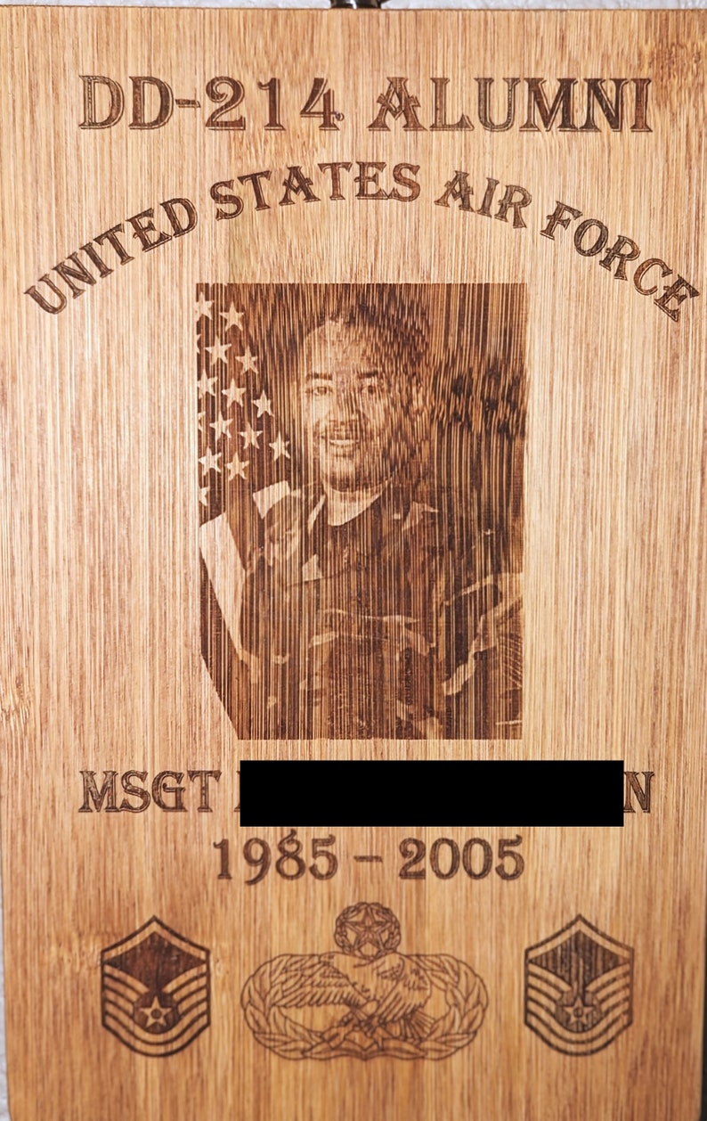 Custom DD-214 Alumni Bamboo Plaques... - Etsy