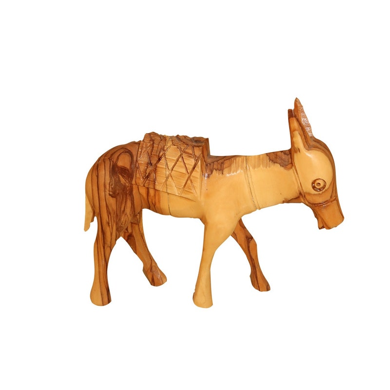 Wooden Donkey Figurine - Etsy