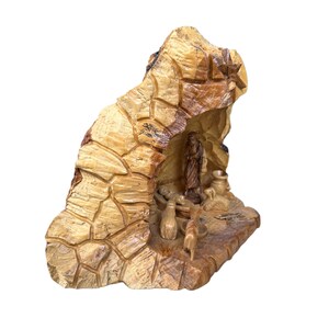 Authentic Large Olive Wood Nativity Set, Hand-carved in Bethlehem ...
