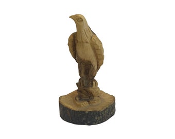 Vintage Ironwood Falcon Hawk Eagle Bird 12 Statue Sculpture Wood Carved ...