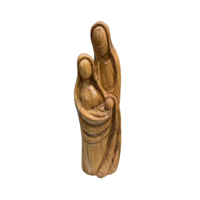 Large Faceless Olive Wood Statue of Nativity Holy Family - Etsy