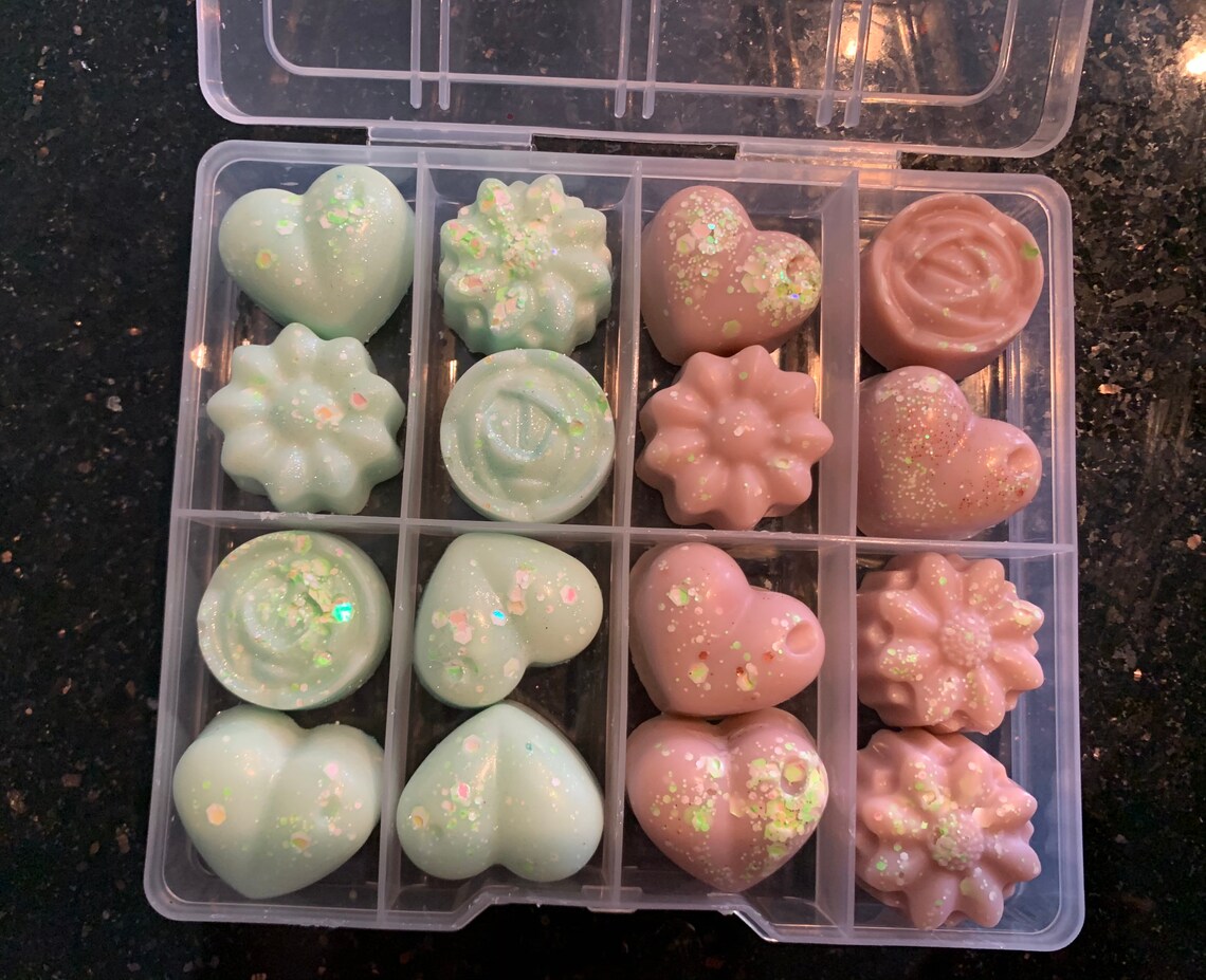 12 Pretty Wax Melts Vegan Friednly Etsy