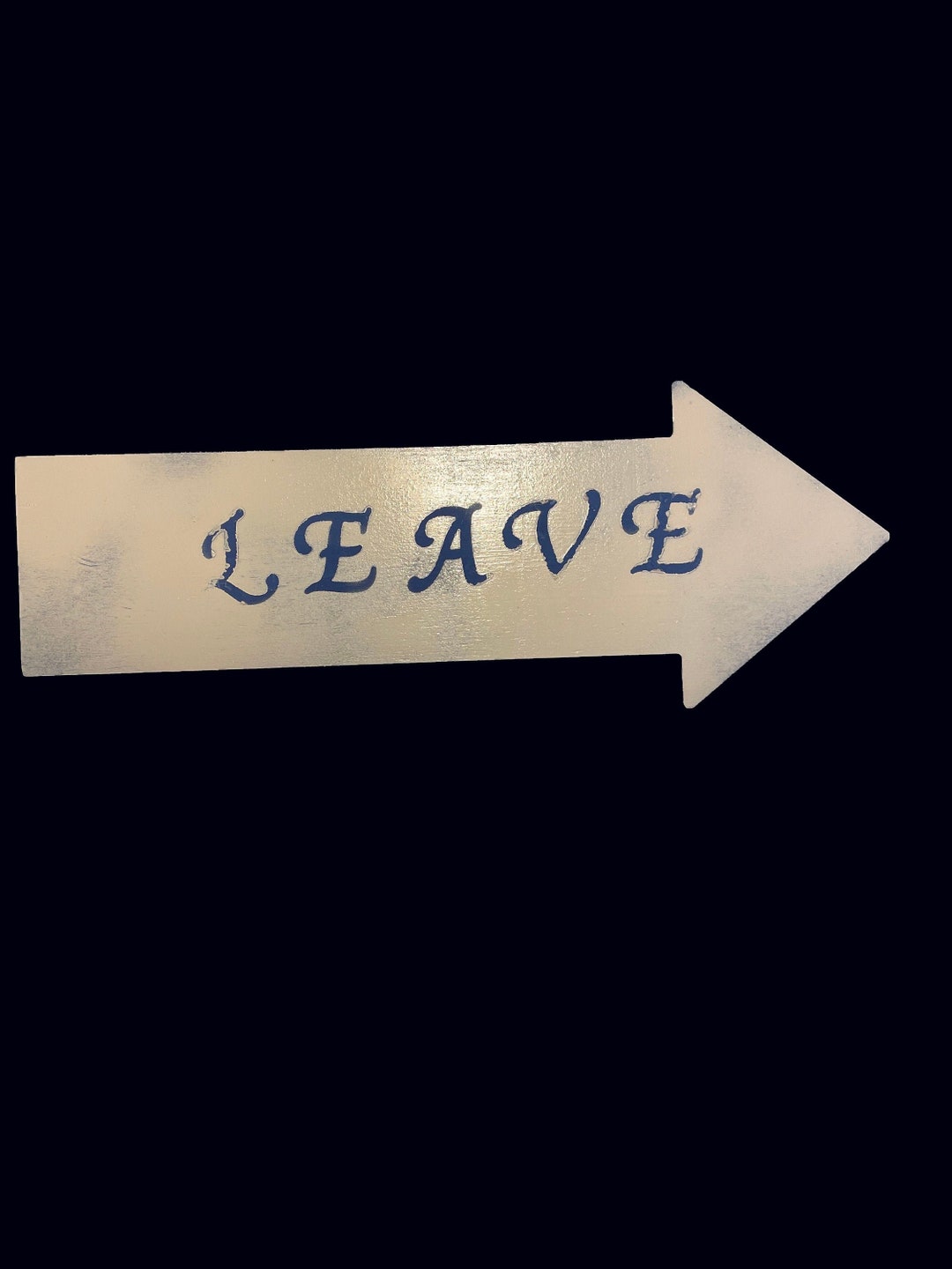 Leave Arrow Sign - Etsy