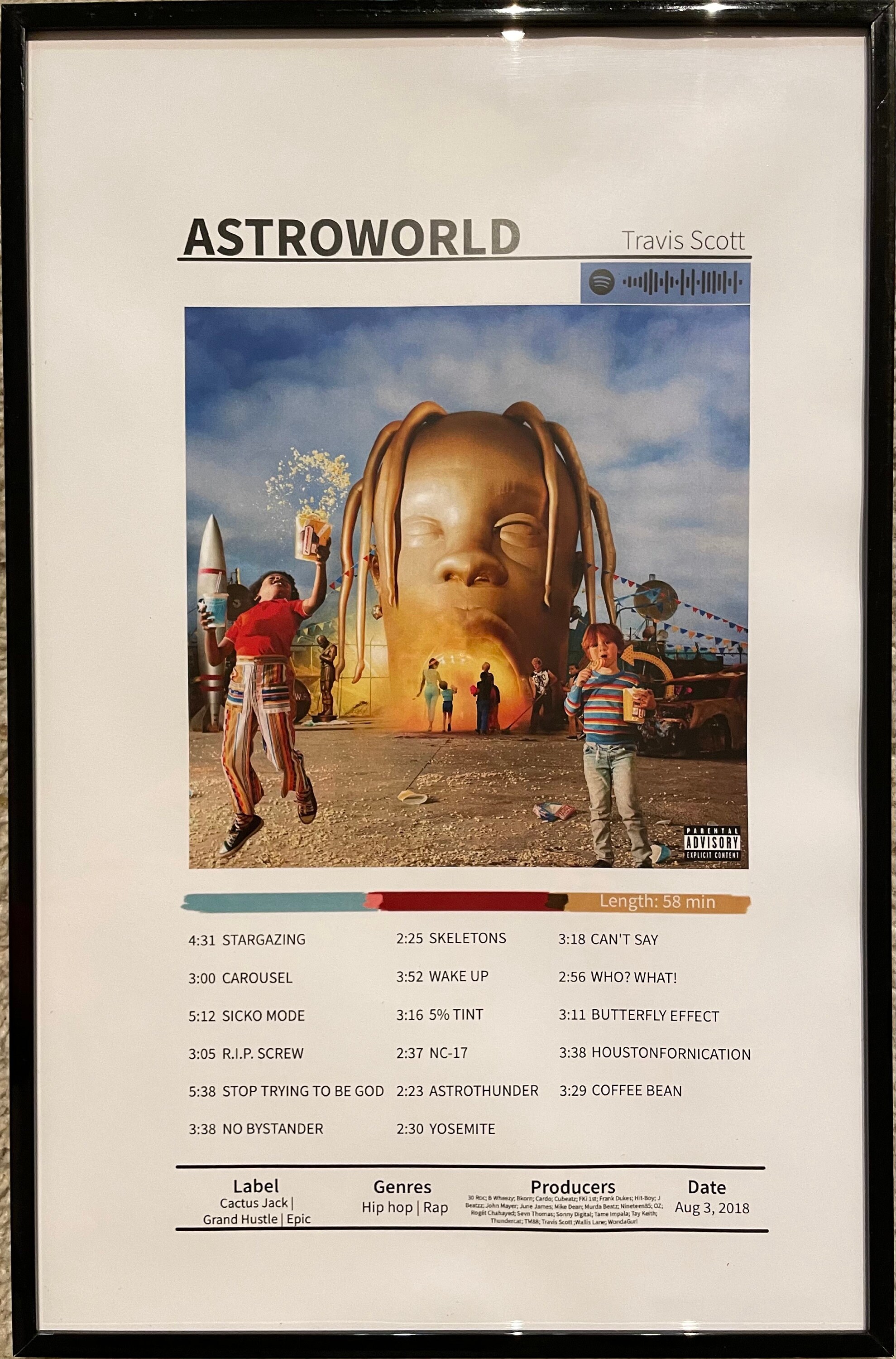 Personalized Music Album Cover Posters With Spotify Scan | Etsy