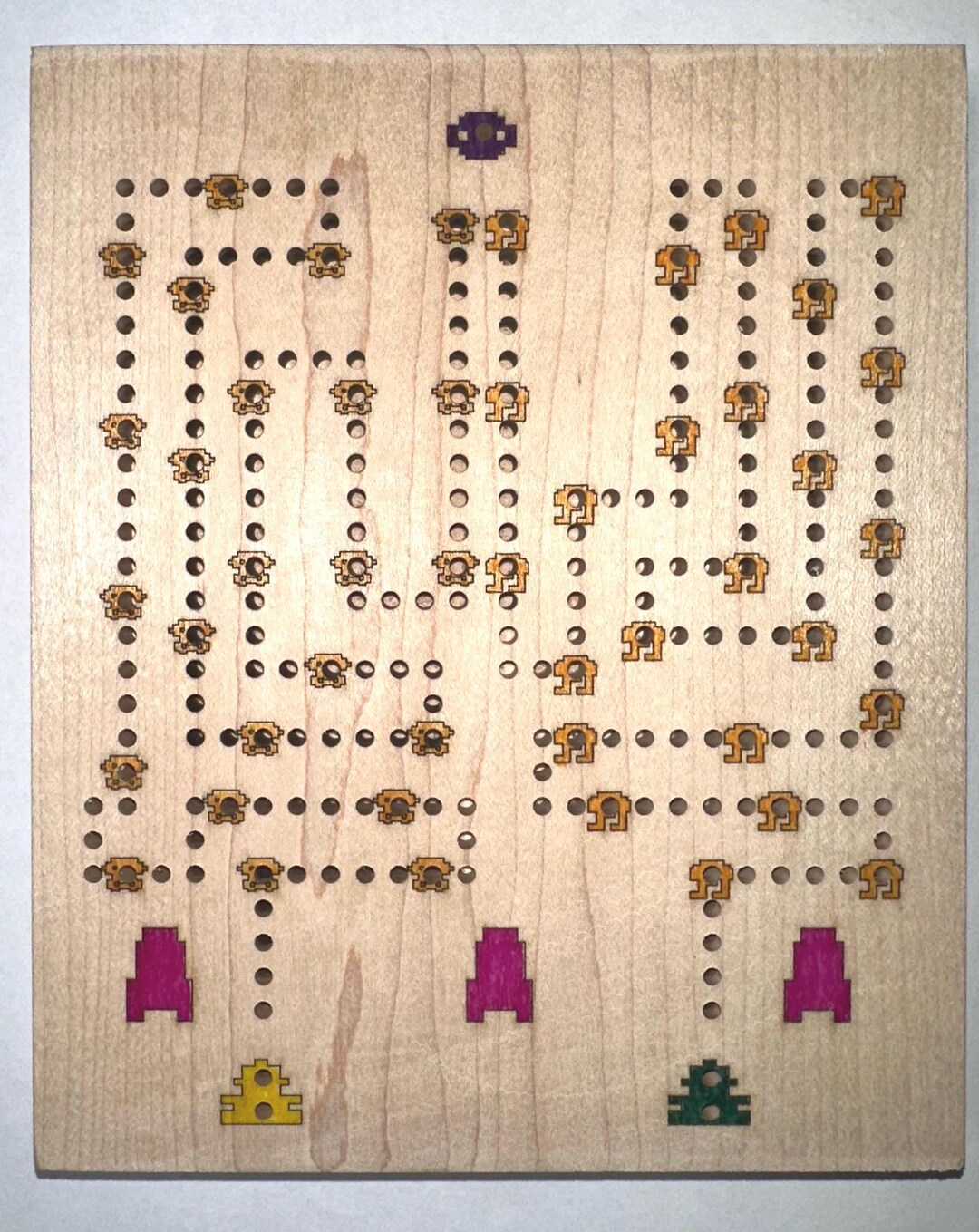 Vintage Video Game Themed Alien Invasion 121 Track Cribbage Board - Etsy