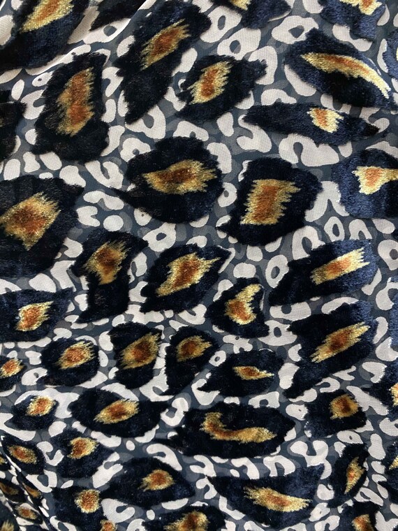 Leopard Velvet Fabric by the Yard Clearance Velvet Fabric by | Etsy