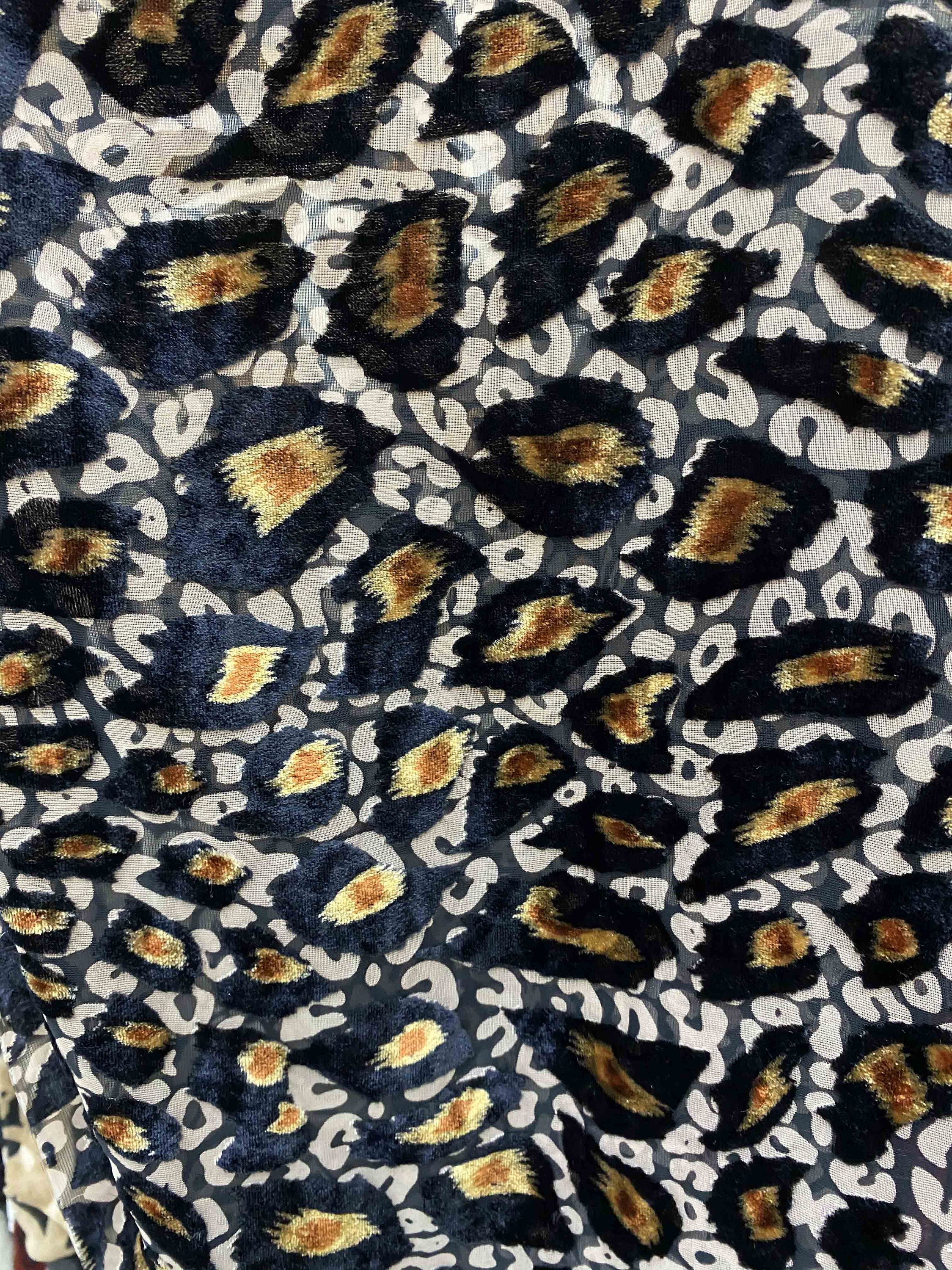 Leopard Velvet Fabric by the Yard Clearance Velvet Fabric by - Etsy