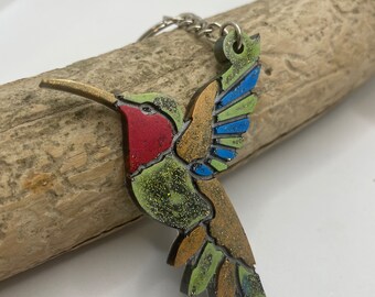 Handmade Hummingbird Keychain - Etsy