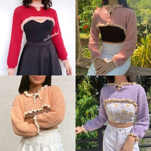 Santa Baby Shrug - Crochet Festive Sleeve Pattern - Christmas/winter ...