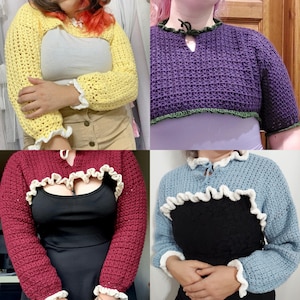 Santa Baby Shrug - Crochet Festive Sleeve Pattern - Christmas/winter ...