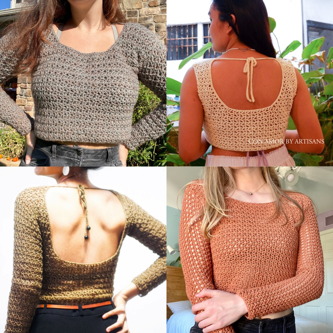 Mesh is More Top Crochet Simple Mesh Top PATTERN Backless - Etsy