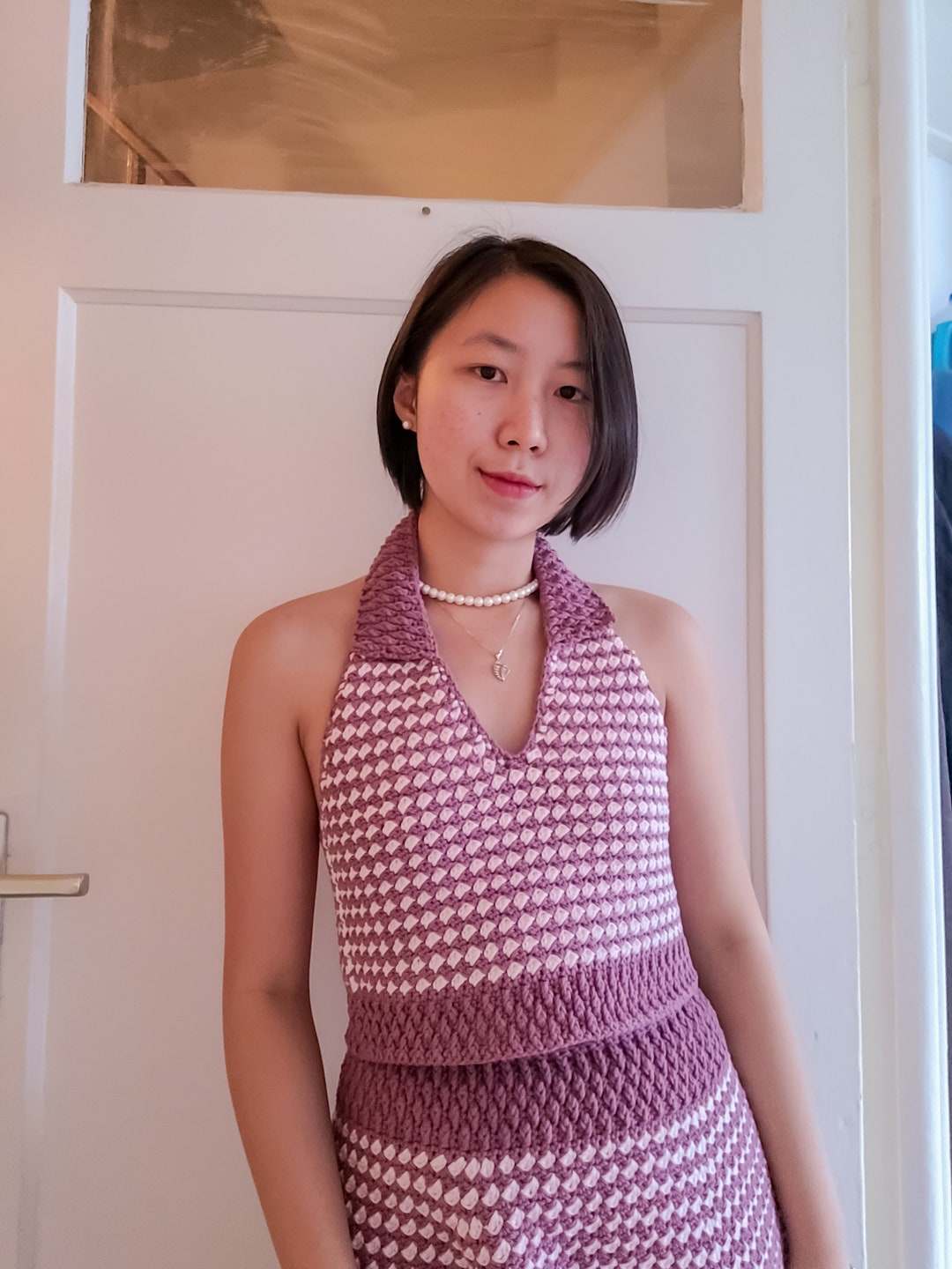 Stella Top - Retro Diamond Crochet Halter Top Pattern - Etsy