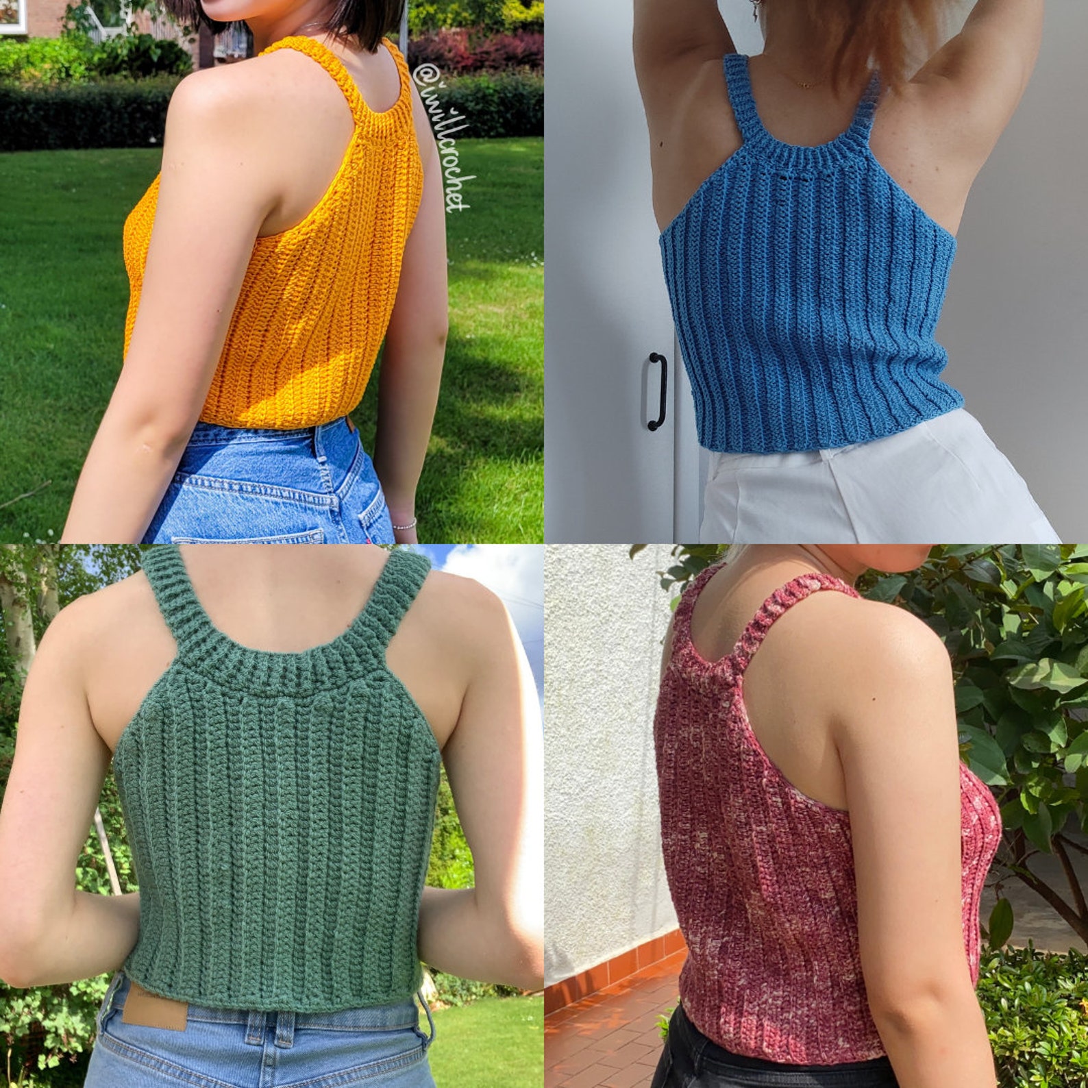Ya Basic Tank Top Crochet Basic Tank Top PATTERN Simple - Etsy