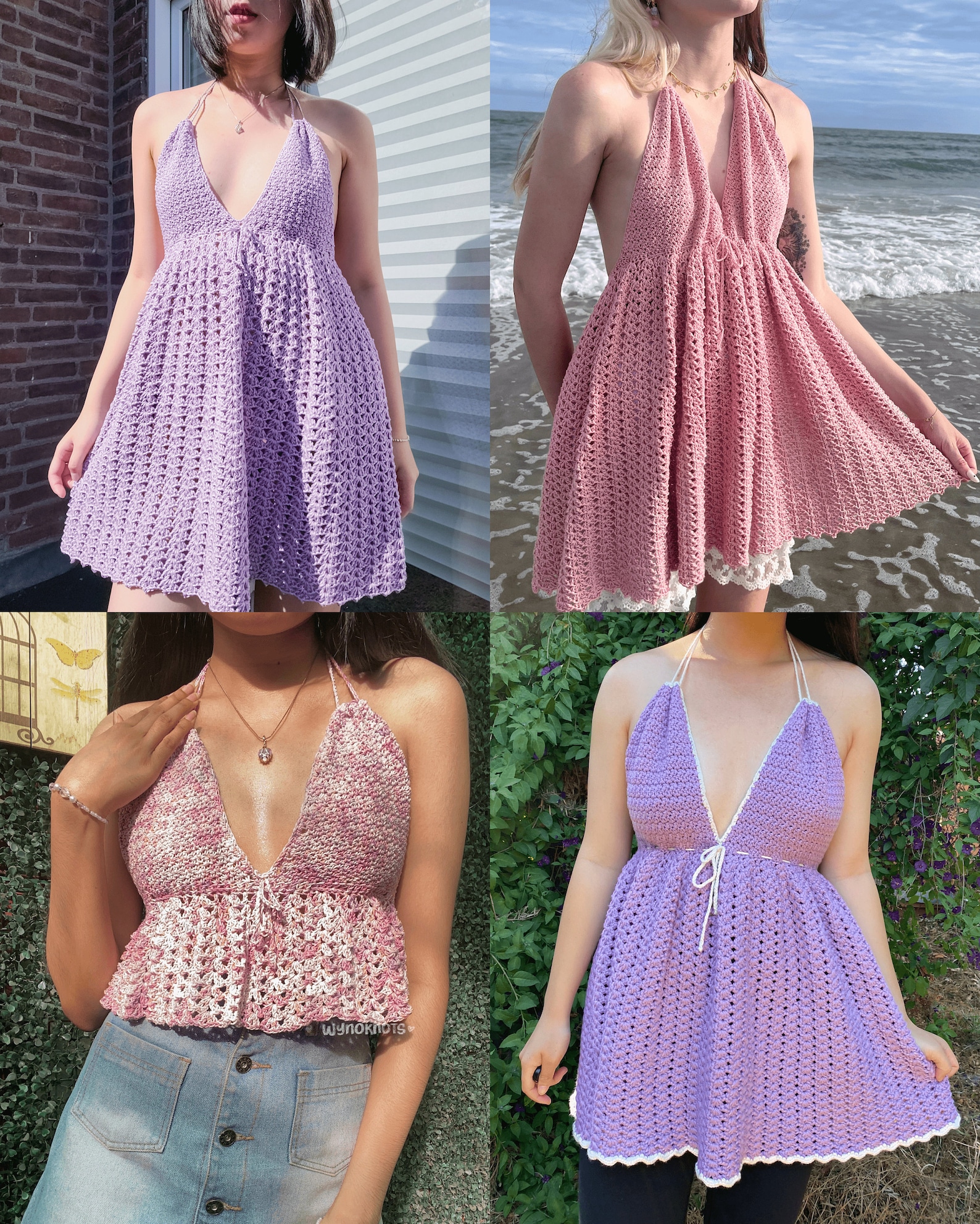 Teenage Dream Crochet Halter Top/dress Pattern – Beginner-friendly (PDF ...