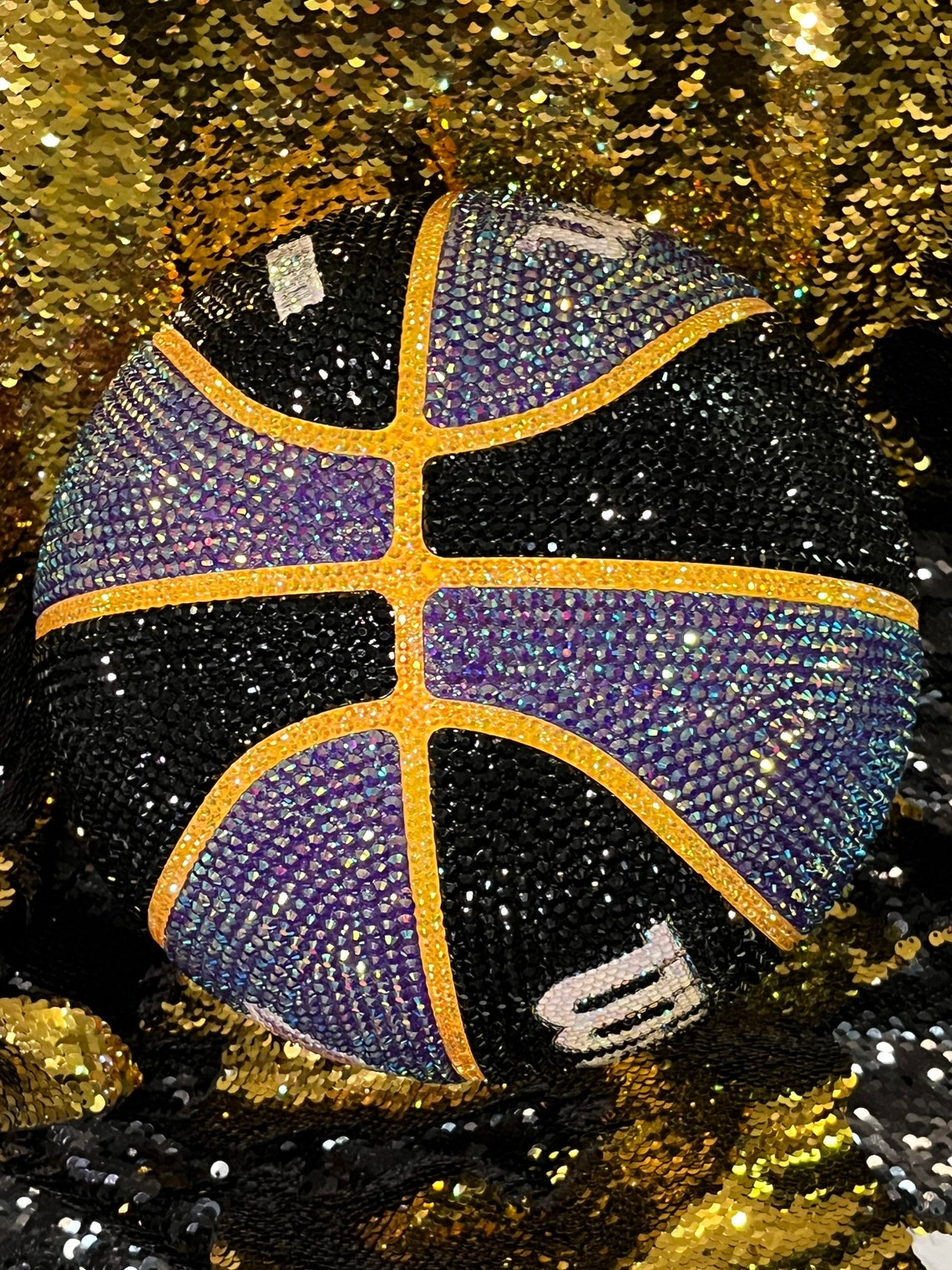 Rhinestone Basketball, Lakers Basketball, Rhinestone Lakers Basketball ...