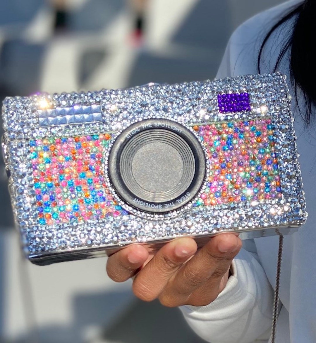 Rhinestone Clutch. Rhinestone Crossbody Bag, Rhinestone Camera Clutch ...