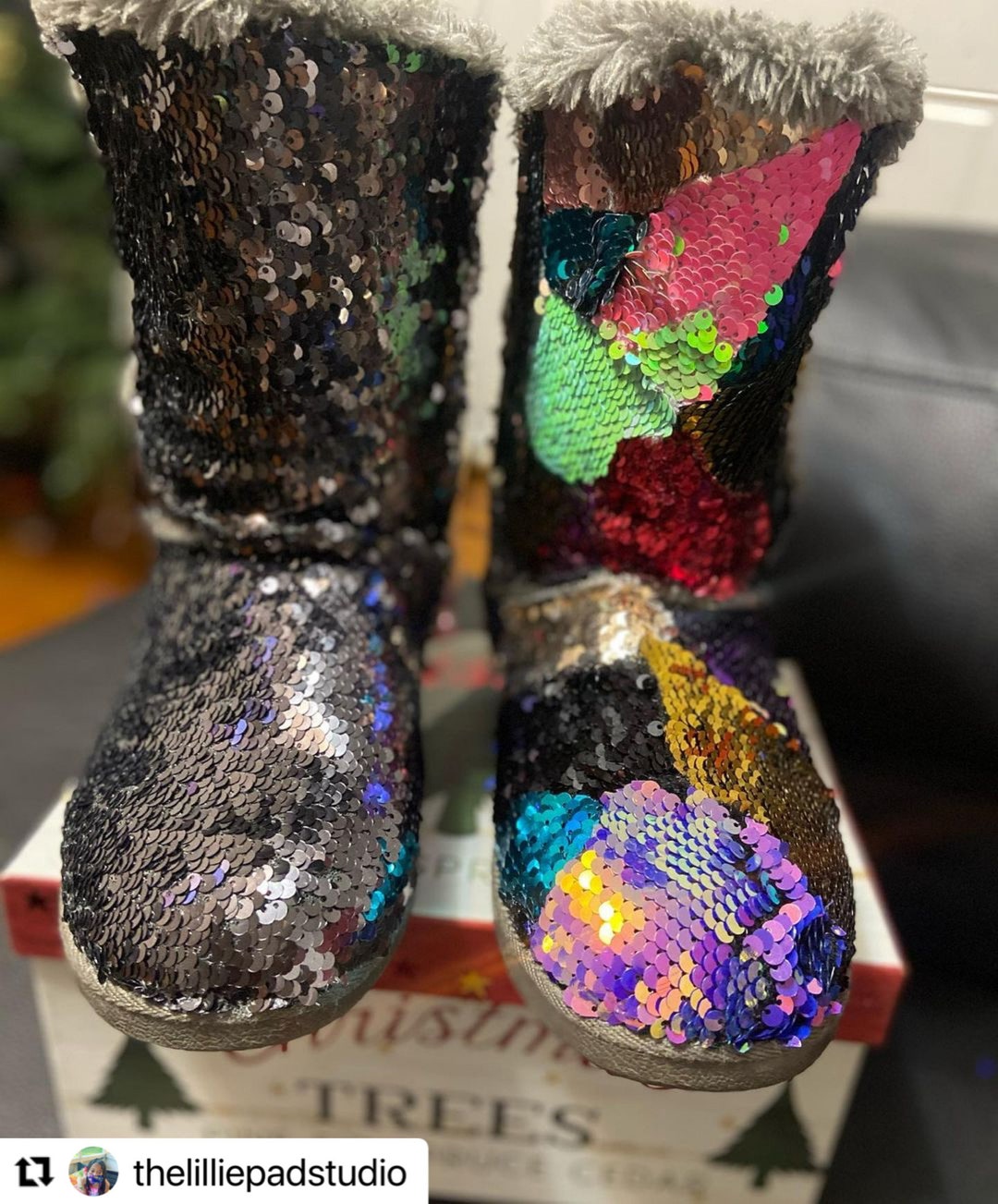 Sequin Boots, Multi Color Sequin Boots, Women's Boots, Colorful Boots ...