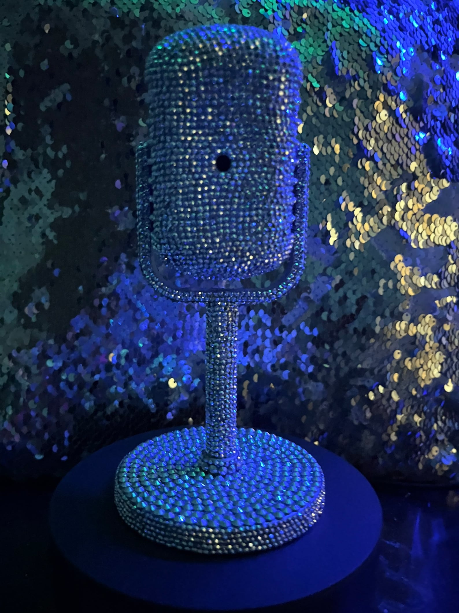 Rhinestone Microphone, Microphone Prop, Vintage - Etsy