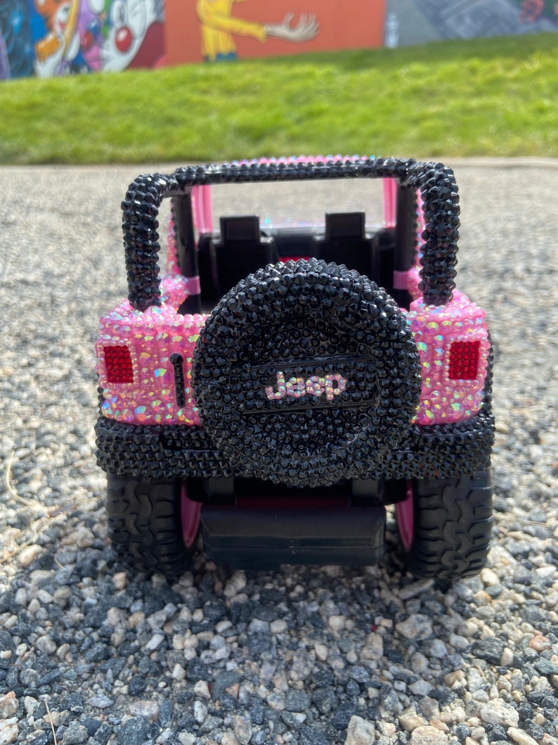 Barbie Jeep, Remote Control Car, Pink Remote Control Car, Rhinestone ...