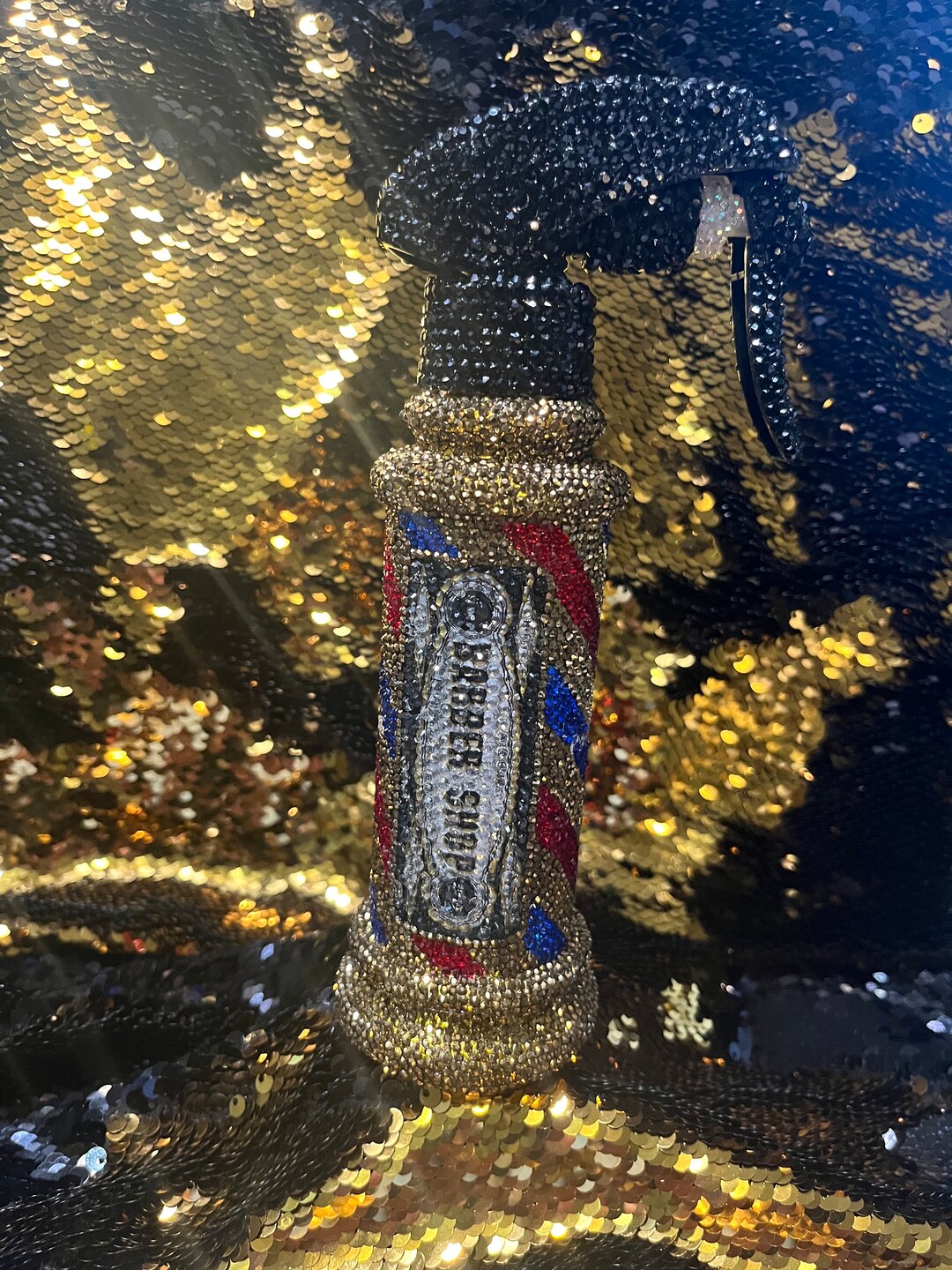Rhinestone Spray Bottle - Etsy