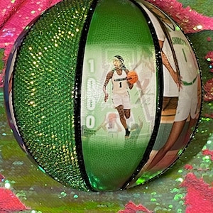 Personalized Picture and Rhinestone Basketball - Etsy