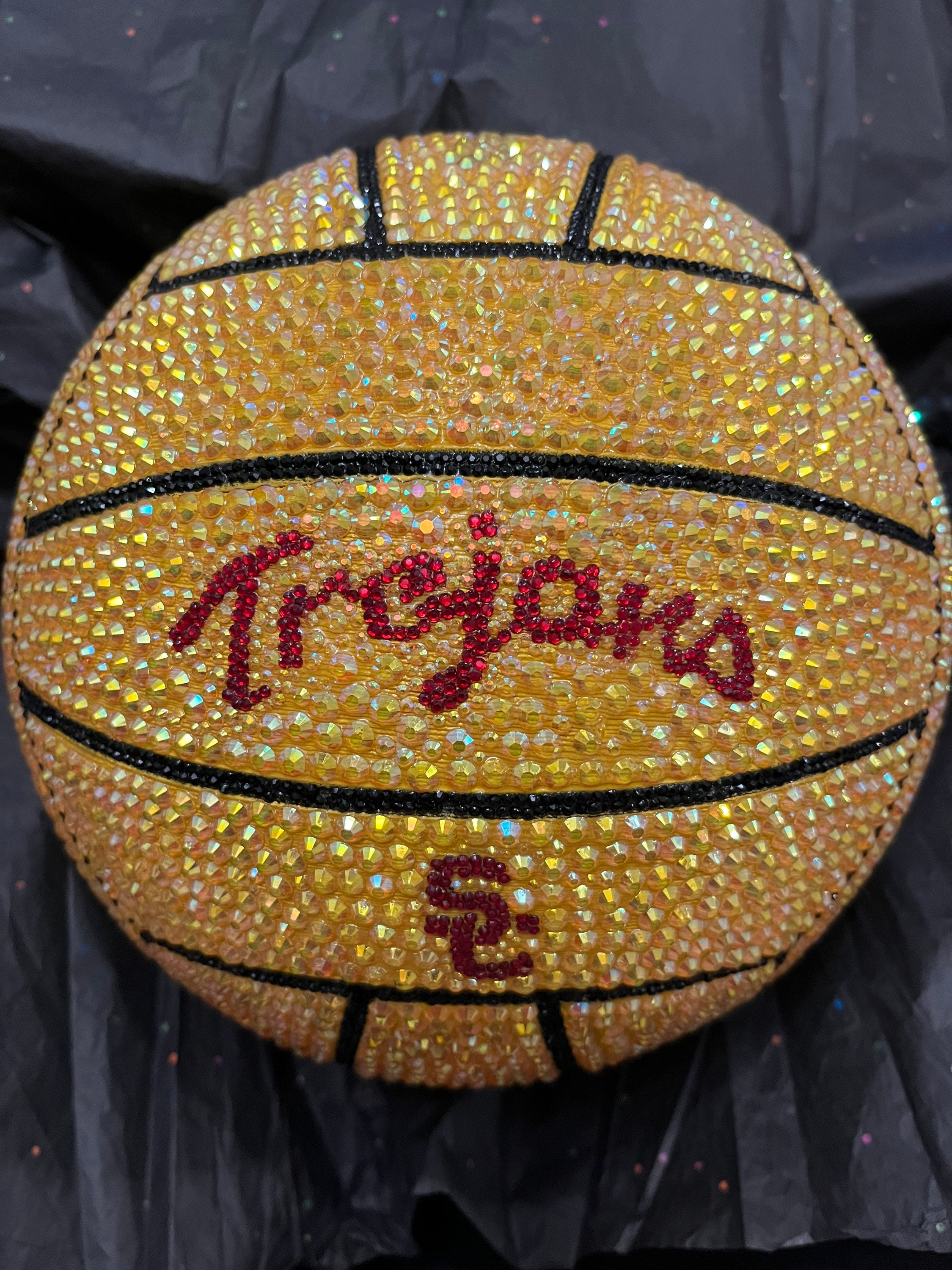 Rhinestone Basketball. Customized Basketball . Customized Rhinestone ...