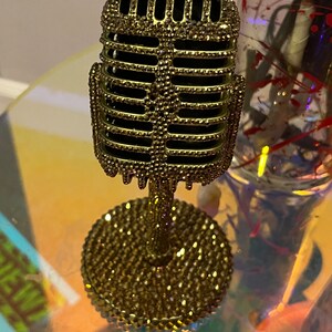 Rhinestone Microphone, Microphone Prop, Vintage - Etsy
