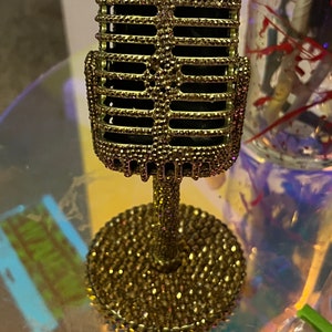 Rhinestone Microphone, Microphone Prop, Vintage - Etsy