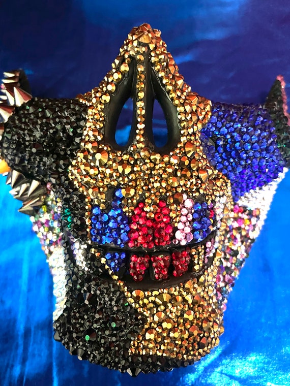 Skull Mask Rhinestone Skull Mask Rhinestone Mask. - Etsy