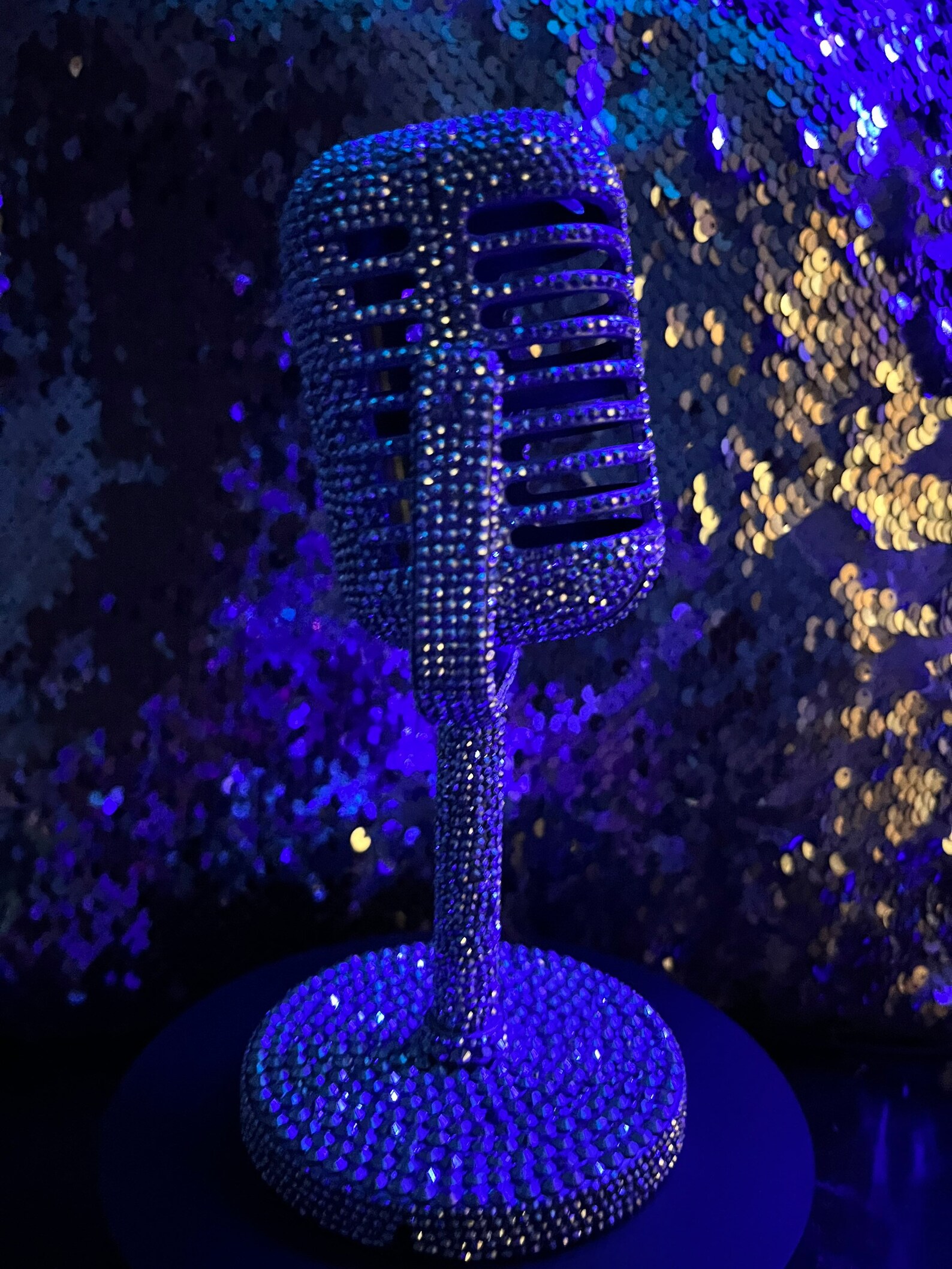 Rhinestone Microphone, Microphone Prop, Vintage - Etsy