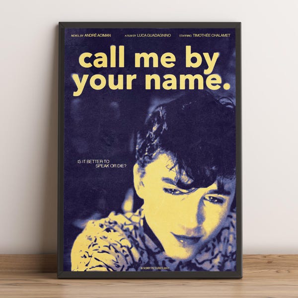 Call Me by Your Name Poster - Etsy