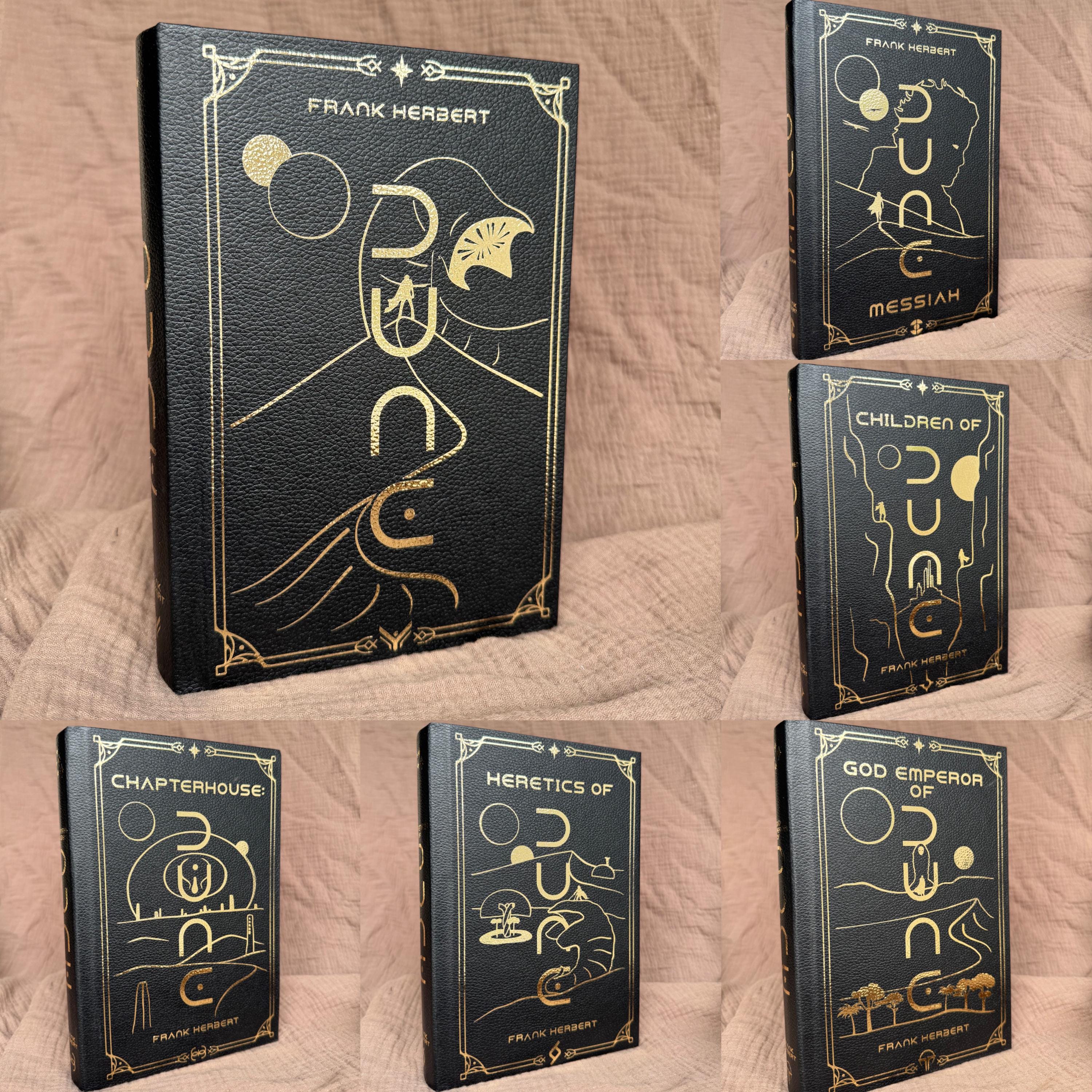 Dune Complete Bookset – Special Edition, Handmade 6 Book Collection ...