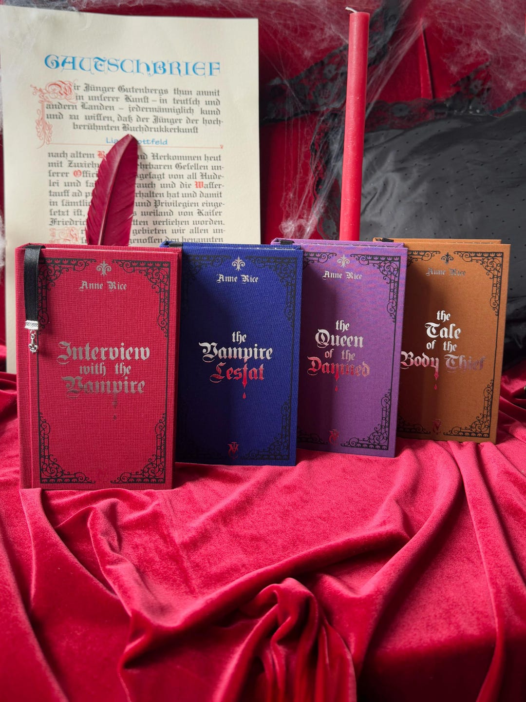 The Vampire Chronicles Custom Rebound Book Set – Clothbound, Handmade ...
