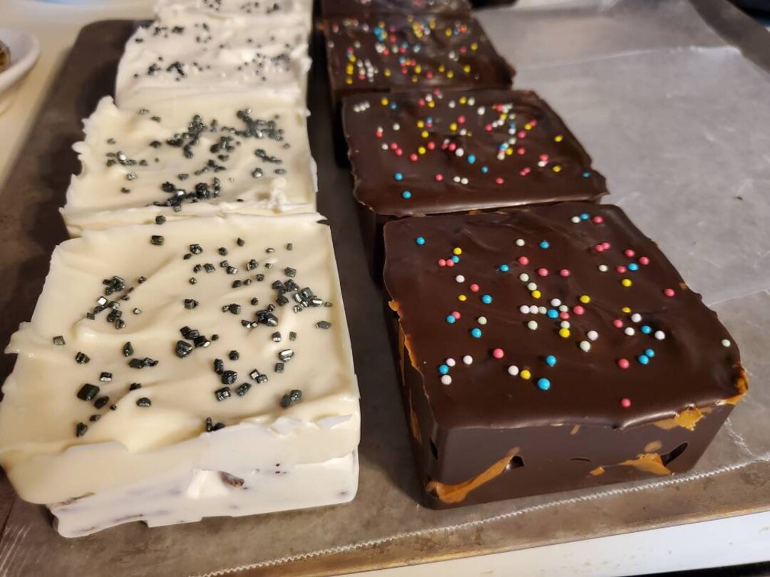 Homemade Chocolate Bars | Handmade Candy Bars | Comatose Squares ...