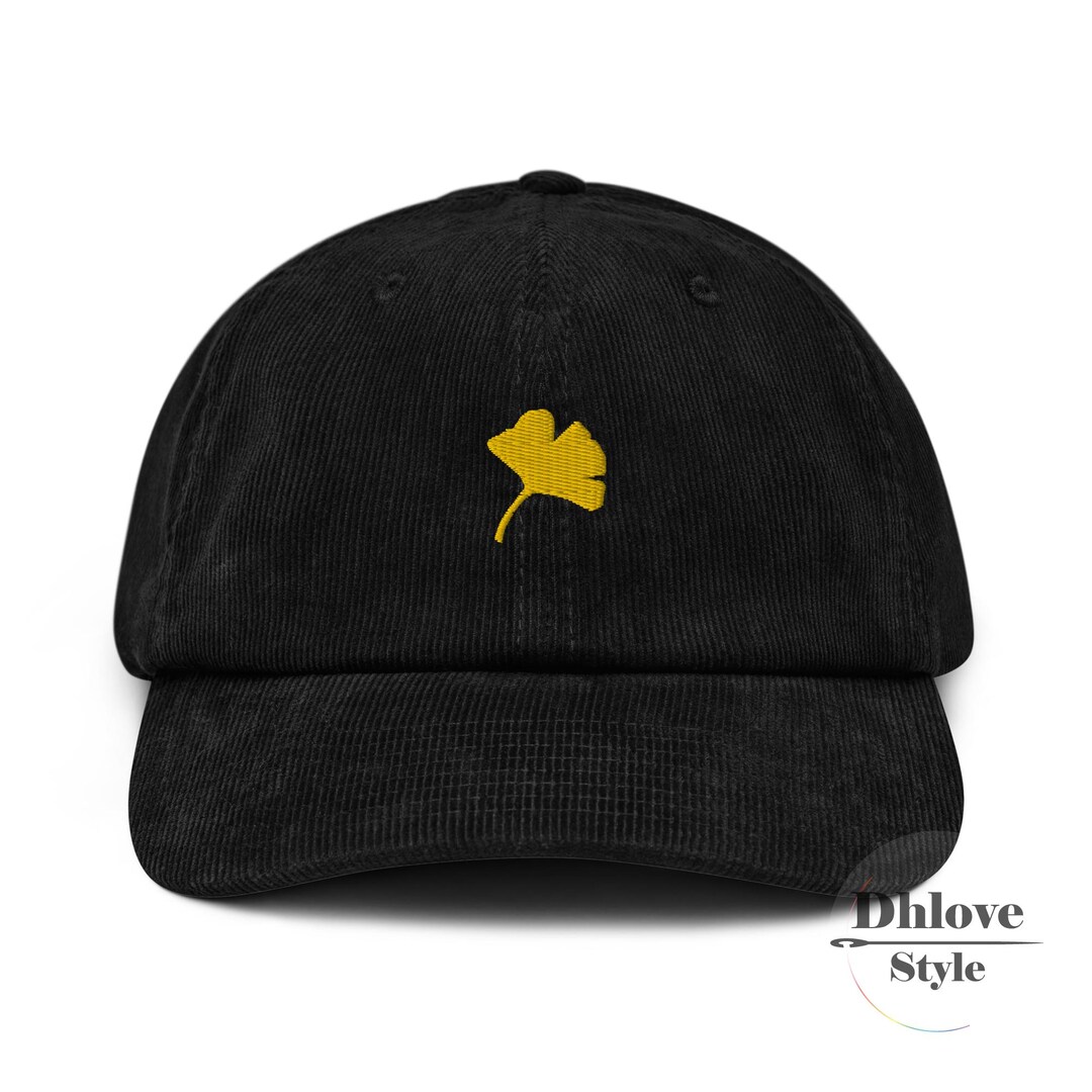 Embroidered Ginkgo Leaf Corduroy Hat - Unisex Autumn Style,100% Cotton ...
