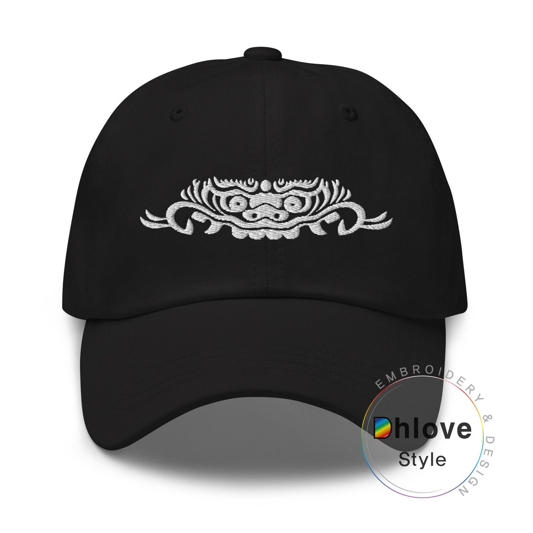 Korean Traditional Goblin's Face Embroidered Dad Hat, Korean Streetwear ...