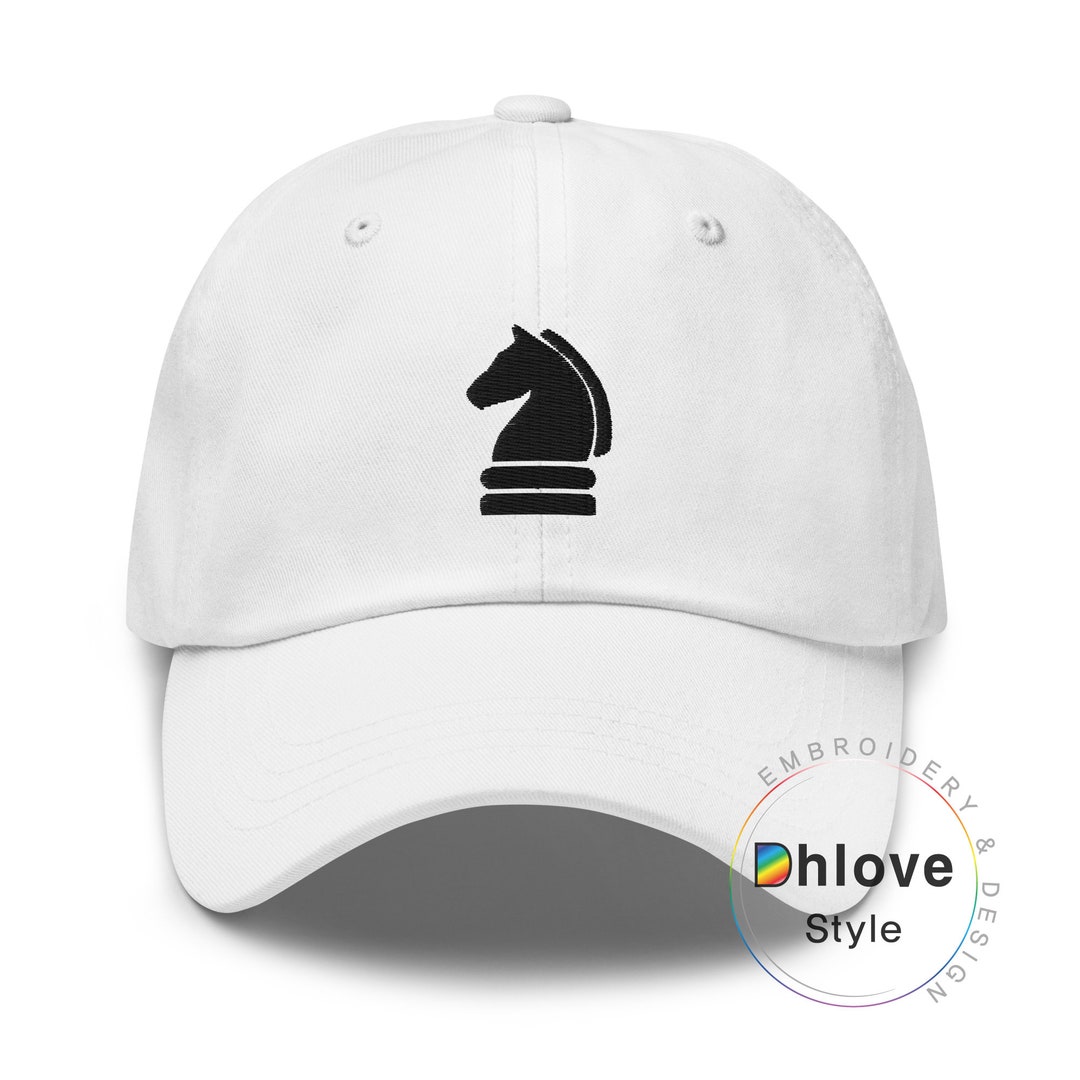 Knight Chess Hat, Embroidered Classic Dad Hat – Gamers & Chess Lovers ...