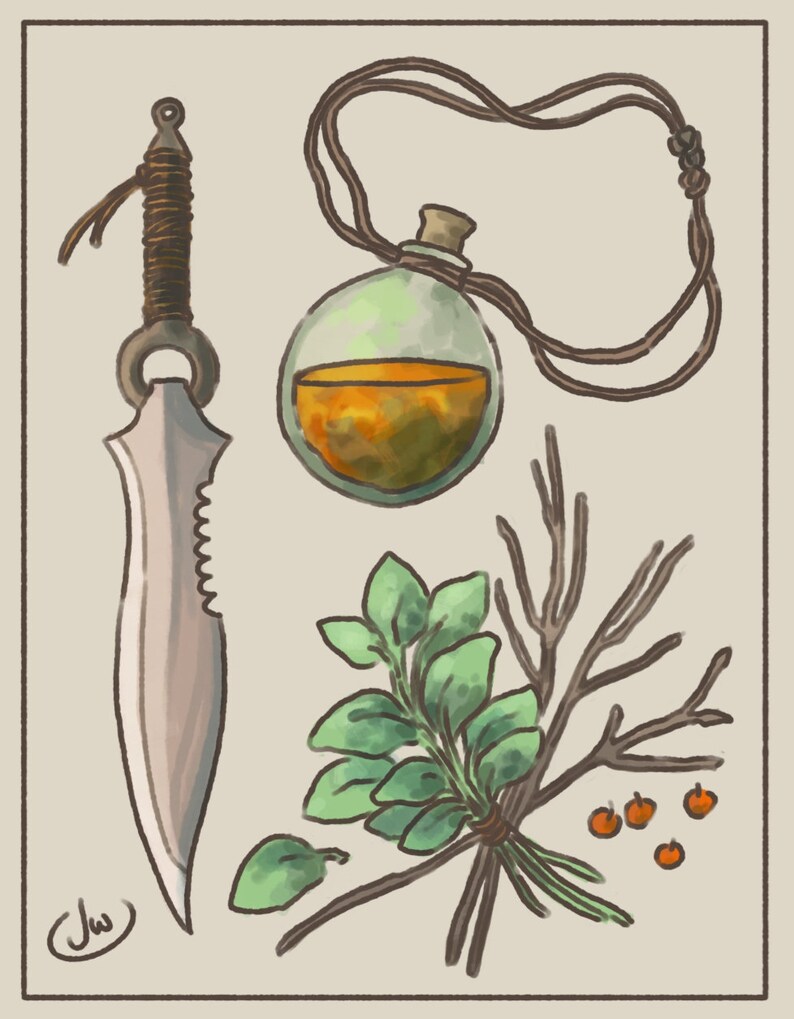 Custom Dnd Inventory Item Commission - Etsy